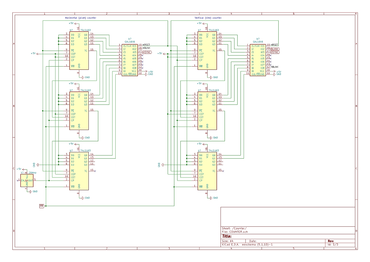 Discrete VGA Graphics Adapter: Time Base - Some Disassembly Required